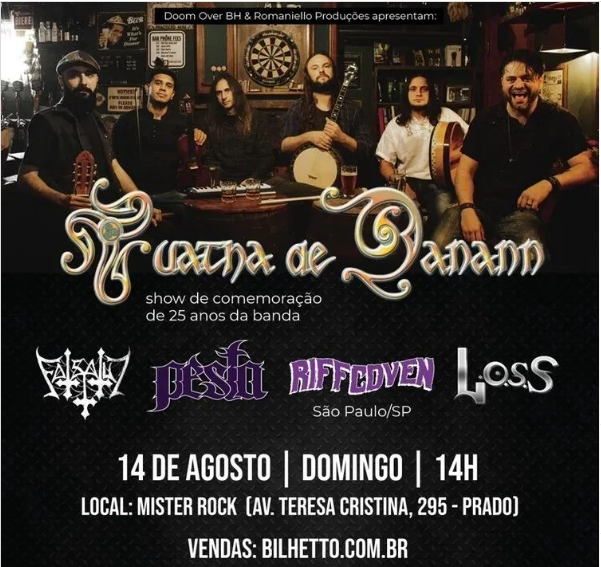 Tuatha de Danann faz show especial em BH em agosto – Rock Master